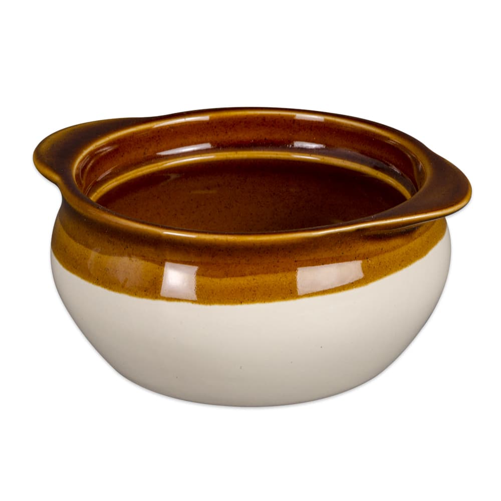 10 oz. China Soup Crock - Caramel/Ivory – JRJ Food Equipment